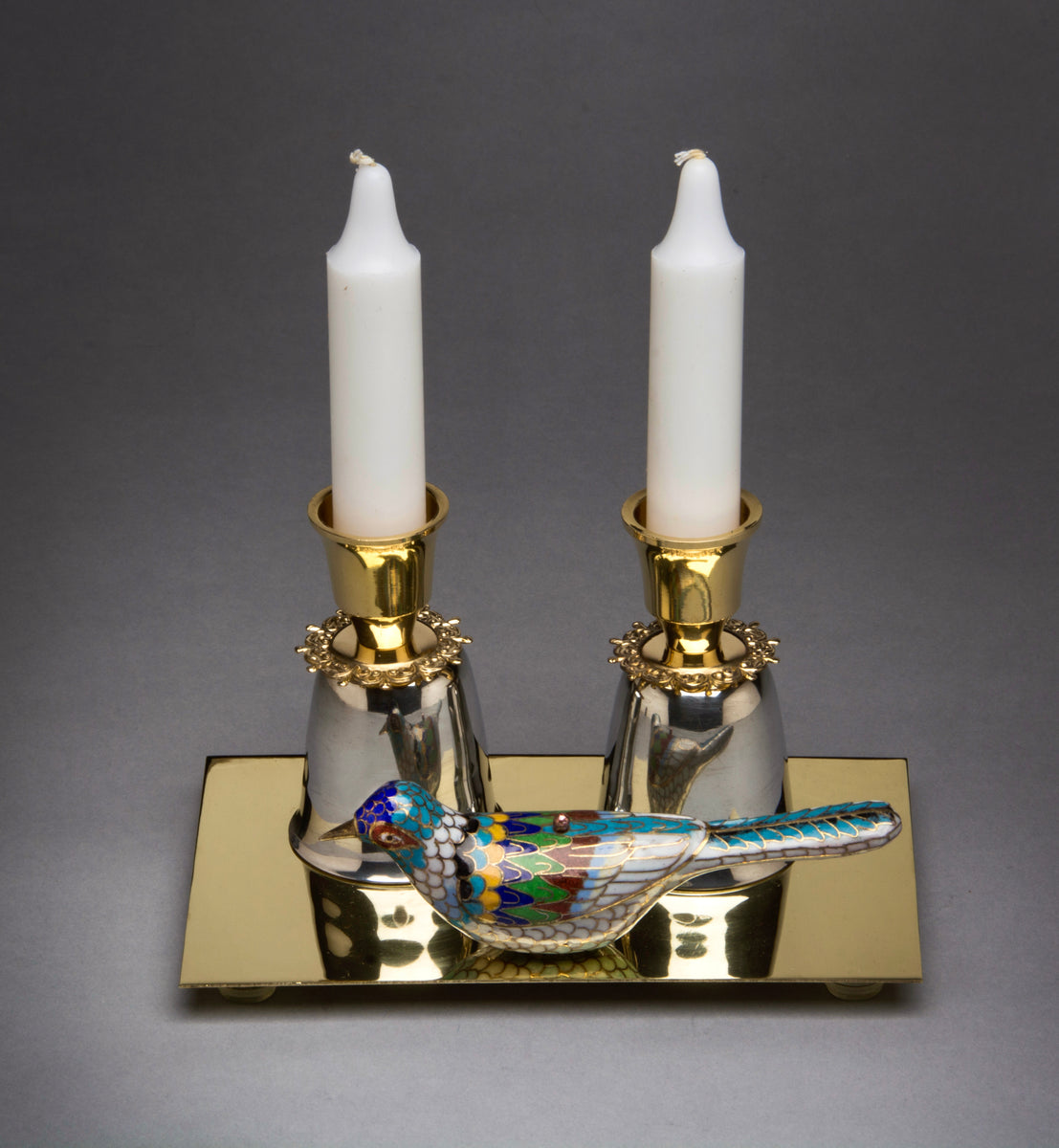 A Rare Bird Sabbath Candles – Frann Addison Judaica